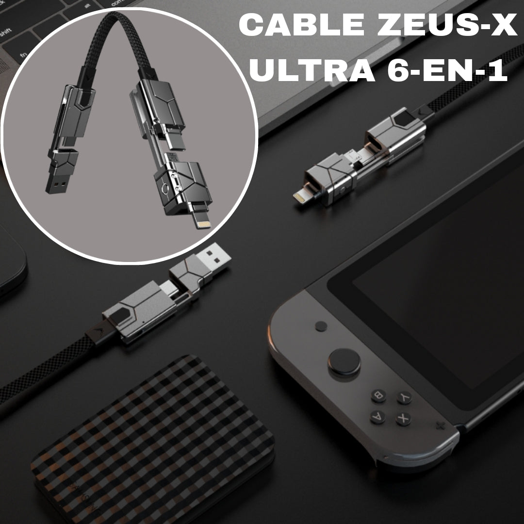 Câble universel Zeus-X Go Ultra 6-en-1 (Côte d'Ivoire) – allcaal
